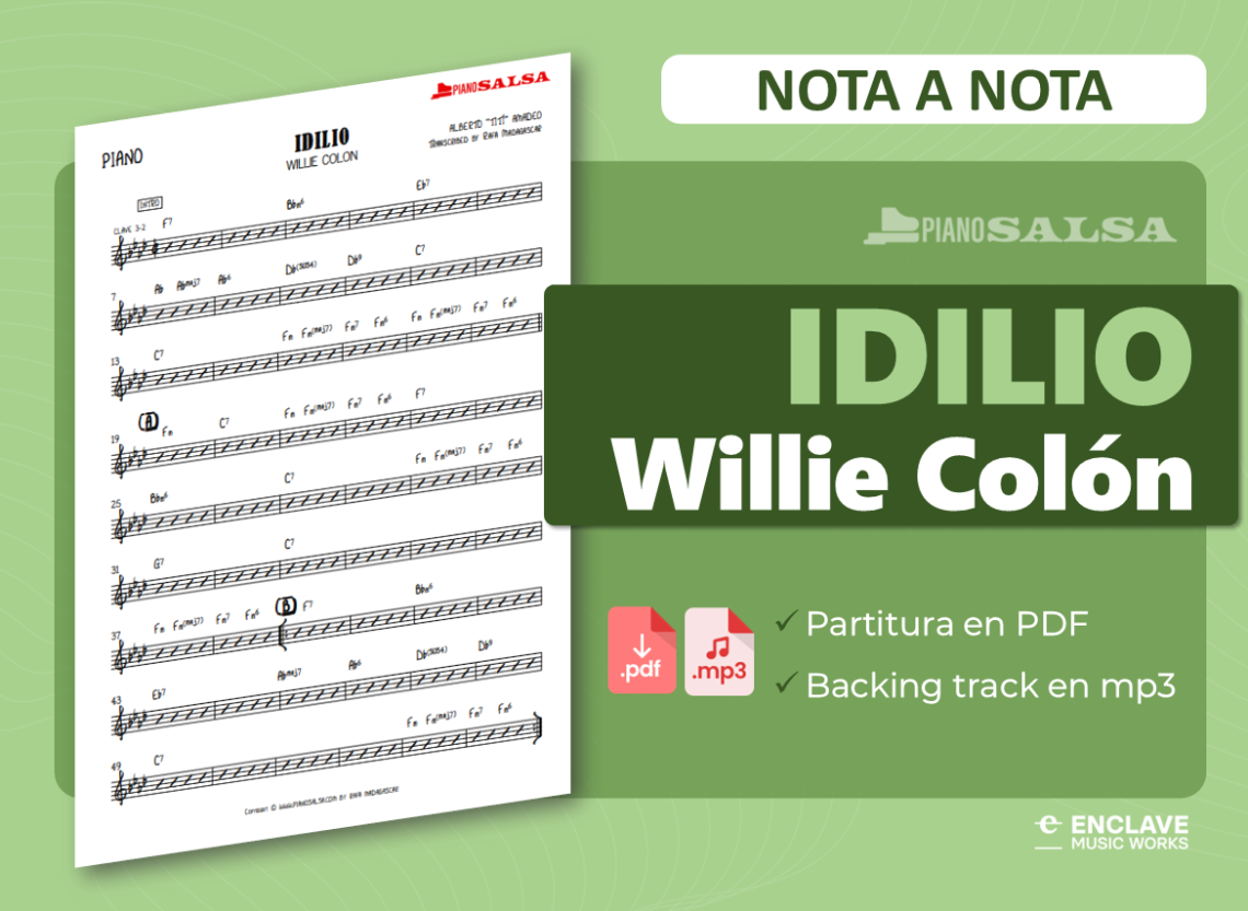 IDILIO – Willie Colón – Piano Salsa